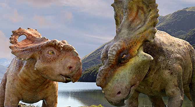 Movie Review: CG effects do battle in 3-D 'Dinosaurs' | Jefferson City ...