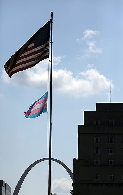 Transgender flag raised at City Hall in St. Louis | Jefferson City News ...