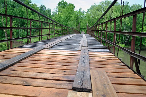 Miller County's swinging bridge: historic treasure, fiscal burden ...