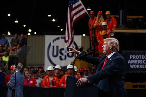 Trump hails steel mill as success story | Texarkana Gazette