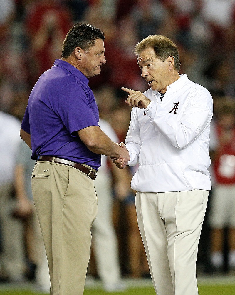 Legacy game awaits LSU's Cajun coach vs. No. 1 Bama