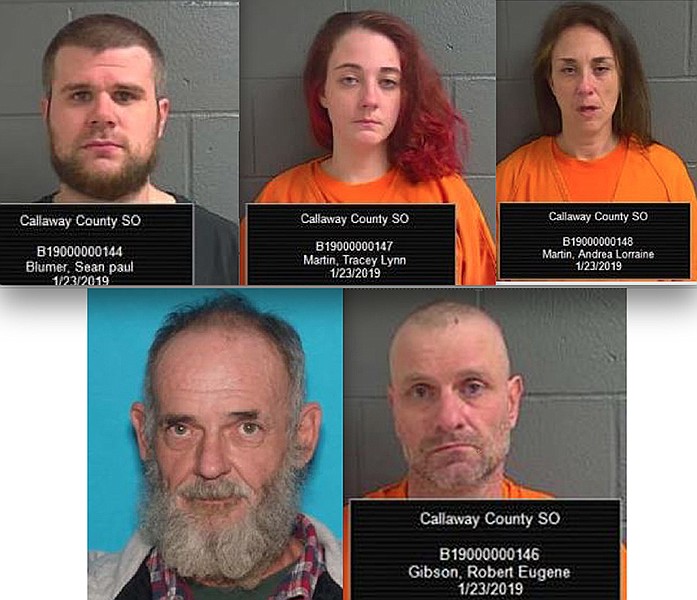 Five arrested in Callaway County drug raid | Fulton Sun