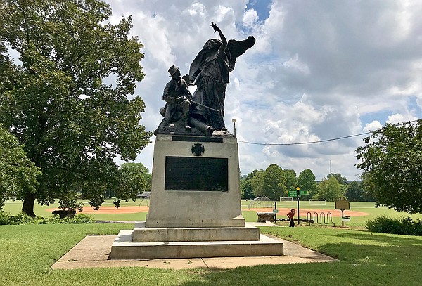 Markers adding historical context are placed near Atlanta monuments ...