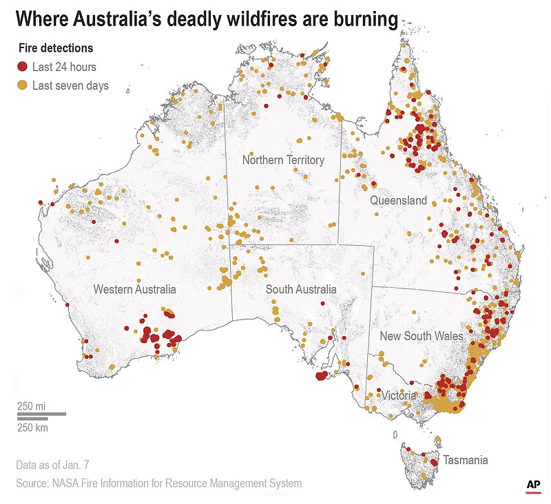 Storms bring relief and danger to Australian wildfires