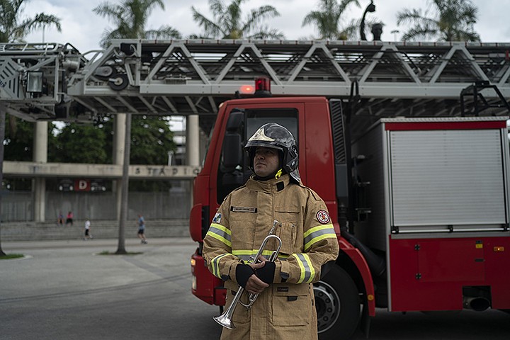 VIDEO | One Good Thing: Rio firefighter trades hose for horn to ...