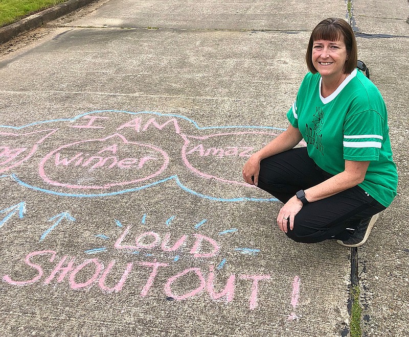 Teacher creates chalk walks for students | Texarkana Gazette