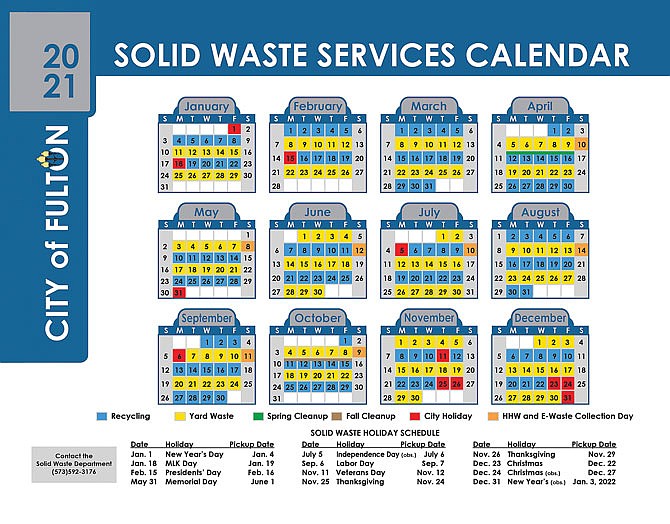 Fulton solid waste schedule changes take effect | Fulton Sun