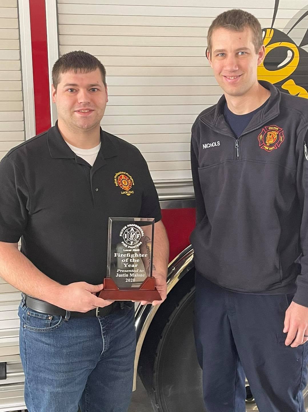 Justin Malone named Fulton Firefighter of the Year | Fulton Sun