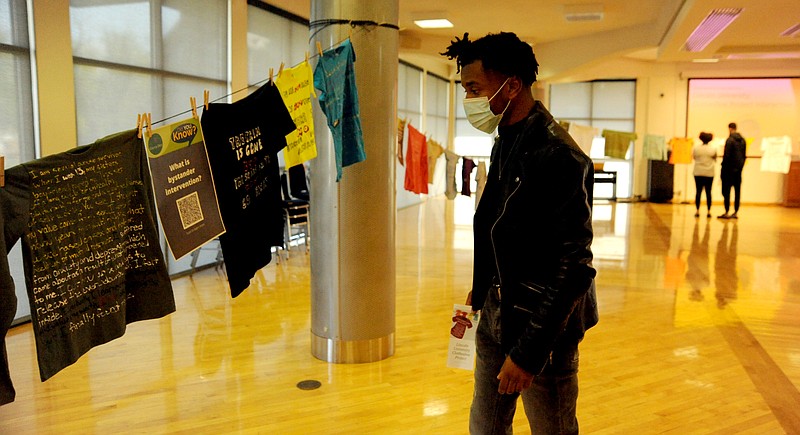Clothesline exhibit strives to break silence of sexual violence ...