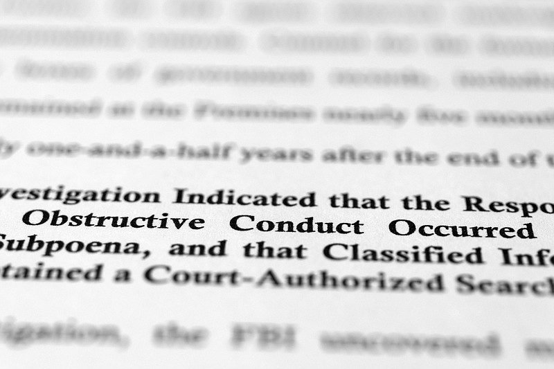 Obstruction now a major focus in Trump documents probe | Chattanooga ...