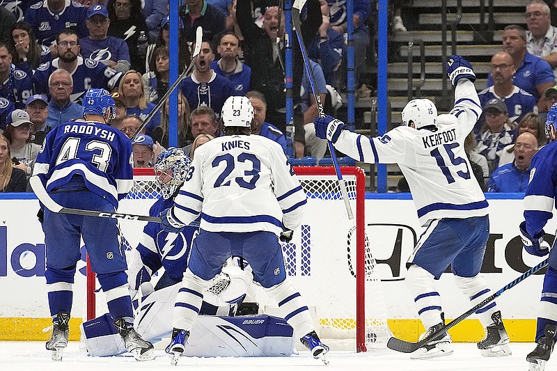 NHL Capsules: Maple Leafs rally to beat Lightning in OT, lead series 3 ...