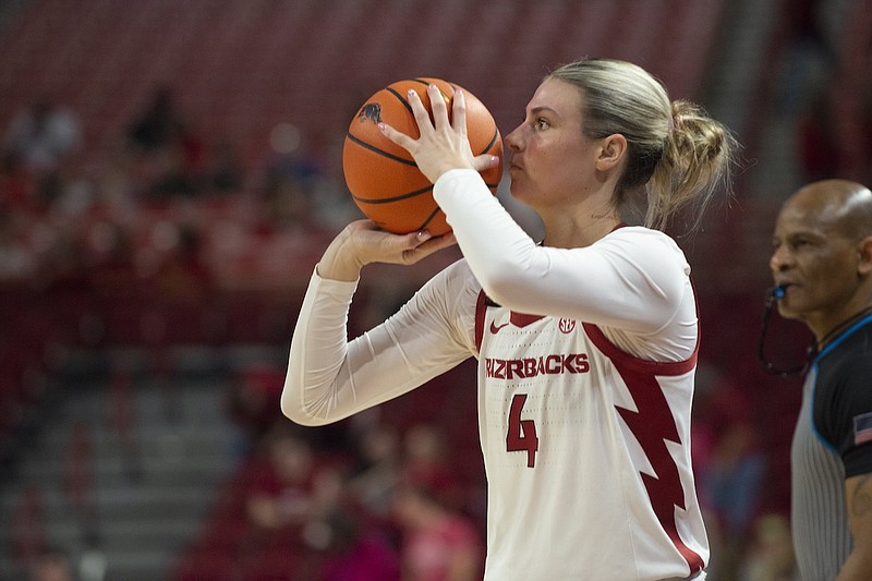 Saylor Poffenbarger transferring to Maryland from Arkansas women's ...