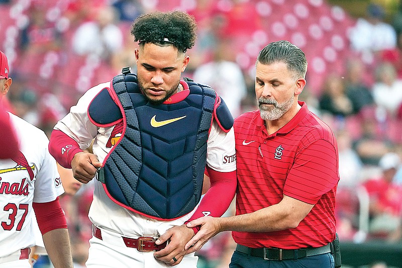 Contreras breaks left forearm when hit by J.D. Martinez’s bat | Fulton Sun