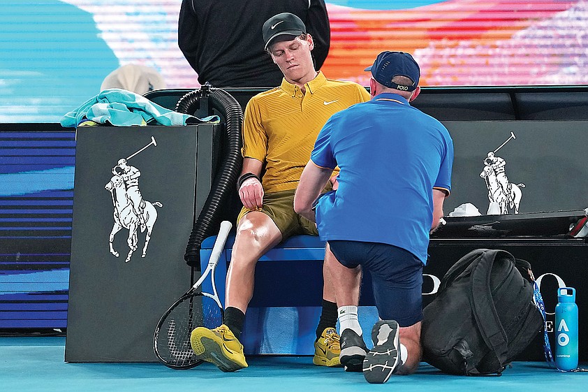 Sinner overcomes cramps to win Australian Open third-round match ...