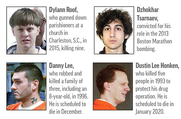 A look at the 5 federal death row inmates facing execution | Northwest ...