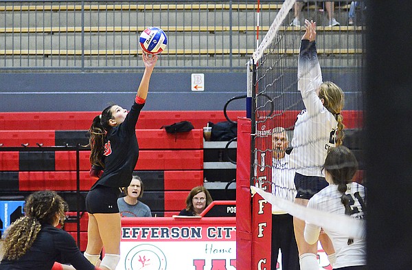 Lady Jays win district volleyball opener vs. West Plains | Jefferson ...