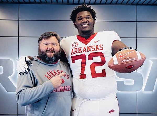Massive O-lineman McRoy has Hogs atop his list | Whole Hog Sports