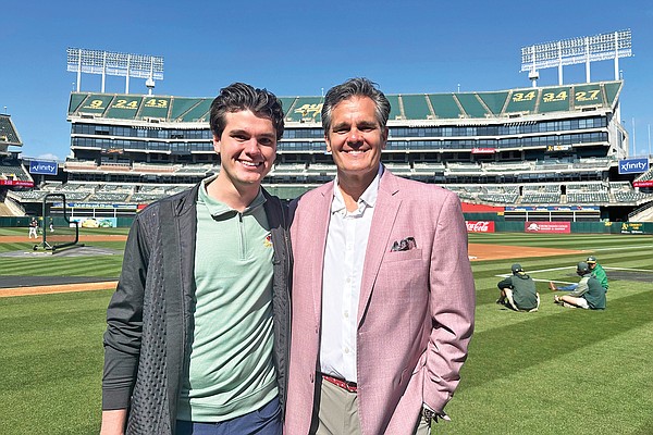 Play-by-play broadcasters Chip, Chris Caray cherish reunion in Oakland ...