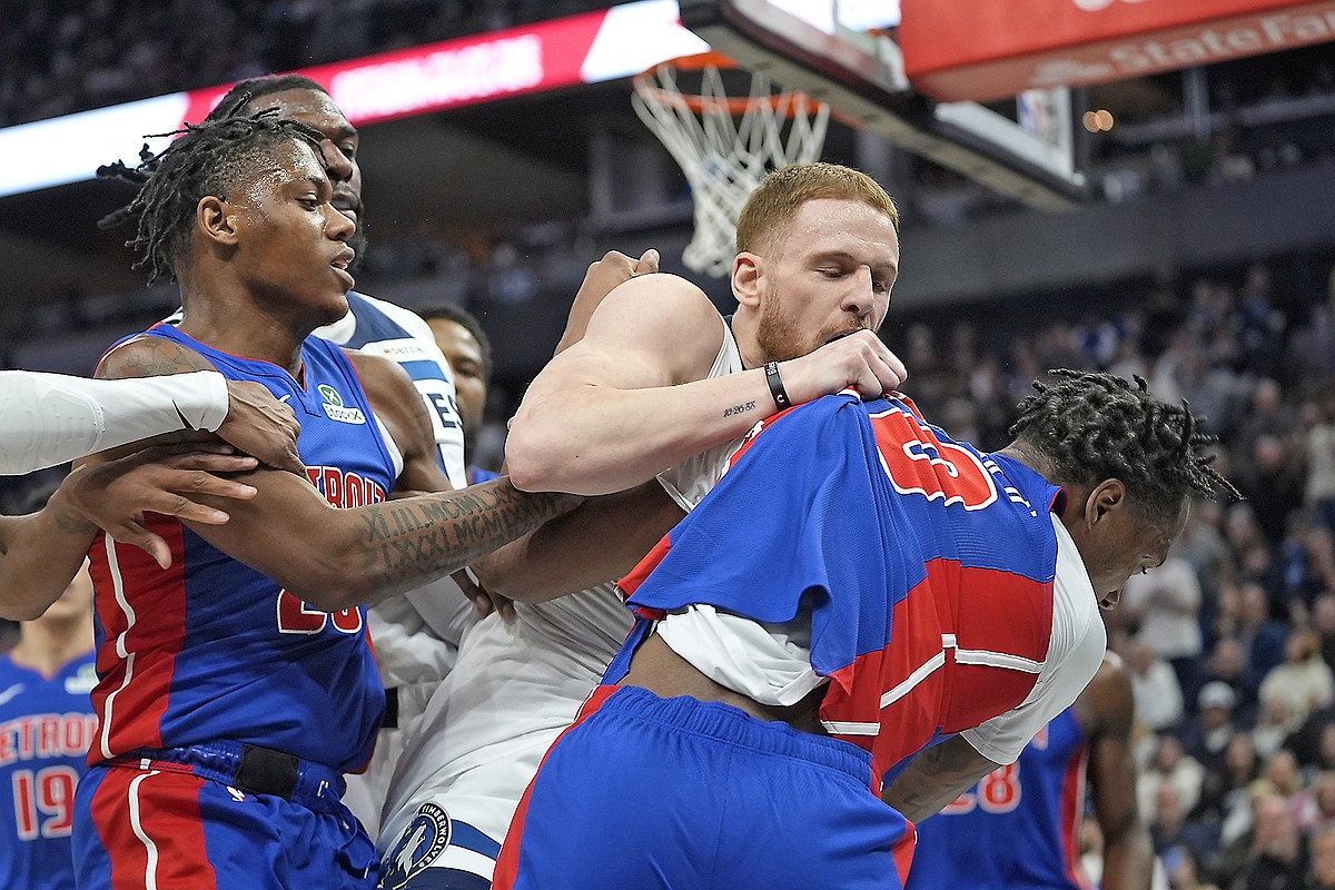 NBA suspends five players for roles in Pistons-Timberwolves altercation ...
