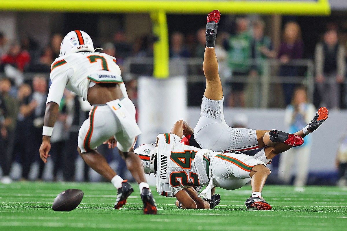 Miami (Fla.) beats defending national champ Ohio State 24-14 in CFP ...