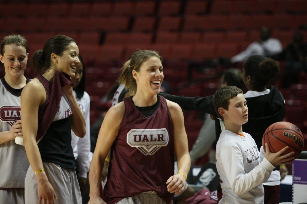 UALR Trojans practice