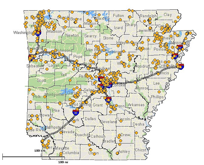 New website maps methamphetamine contamination | The Arkansas Democrat ...