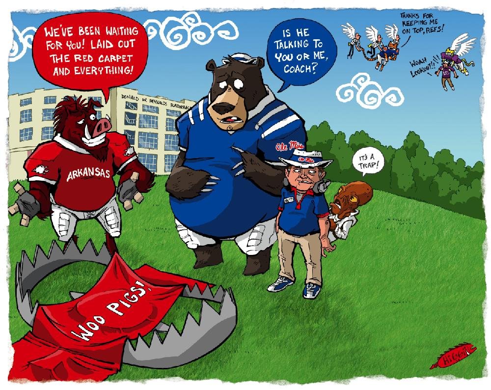 Razorback Game Day Cartoons 2010 | Whole Hog Sports