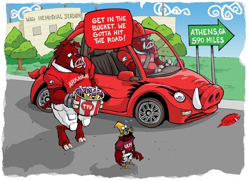 Razorback Game Day Cartoons 2010 | Whole Hog Sports