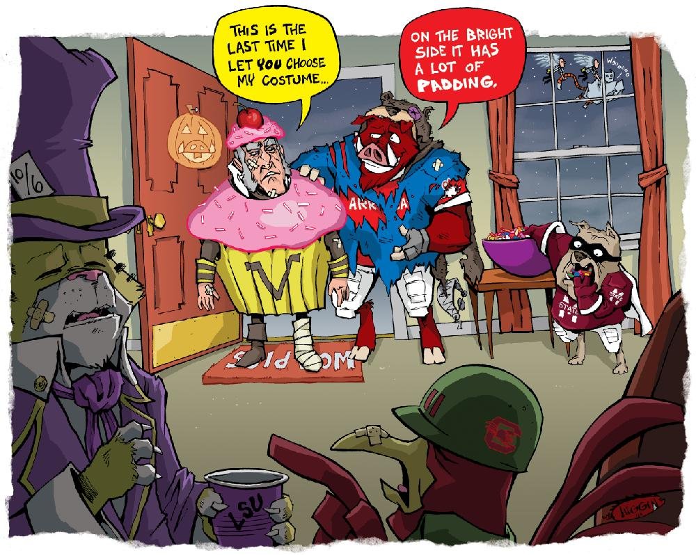 Razorback Game Day Cartoons 2010 | Whole Hog Sports