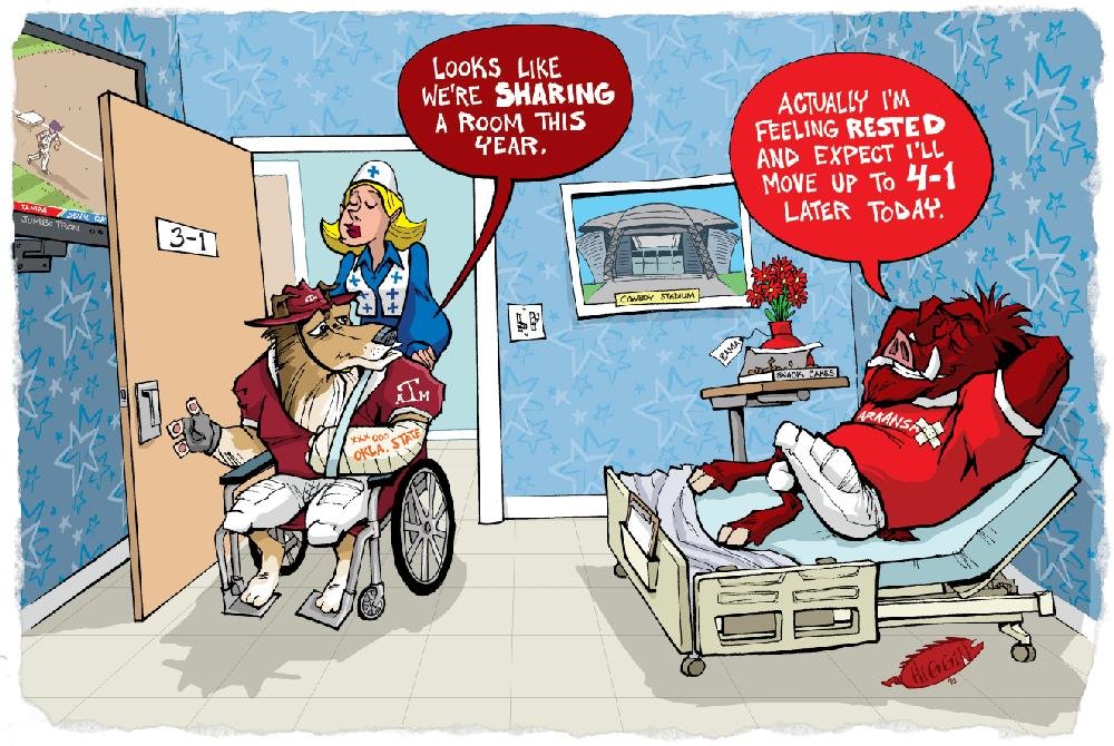 Razorback Game Day Cartoons 2010 | Whole Hog Sports