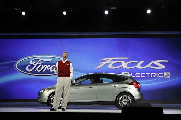 Ford unveils first all-electric model