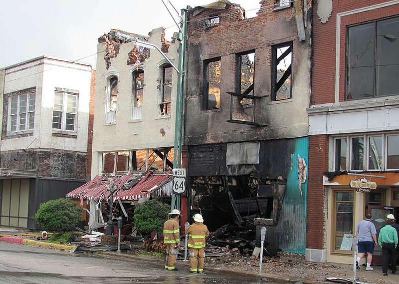 Downtown Fort Smith fire ruins diner, vacant building
