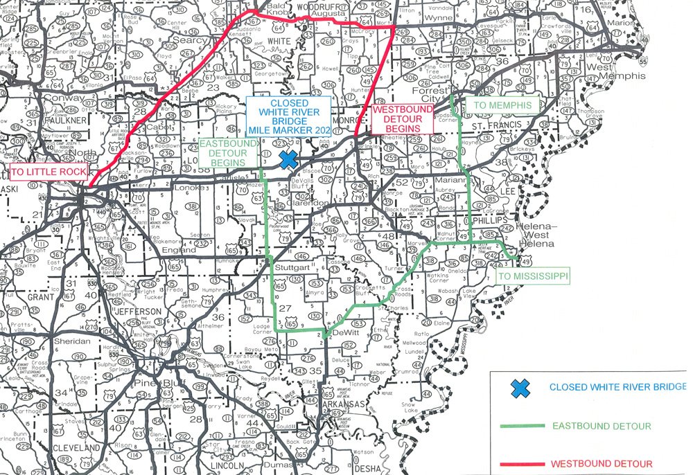 VIDEO: Interstate 40 near Brinkley shuts down