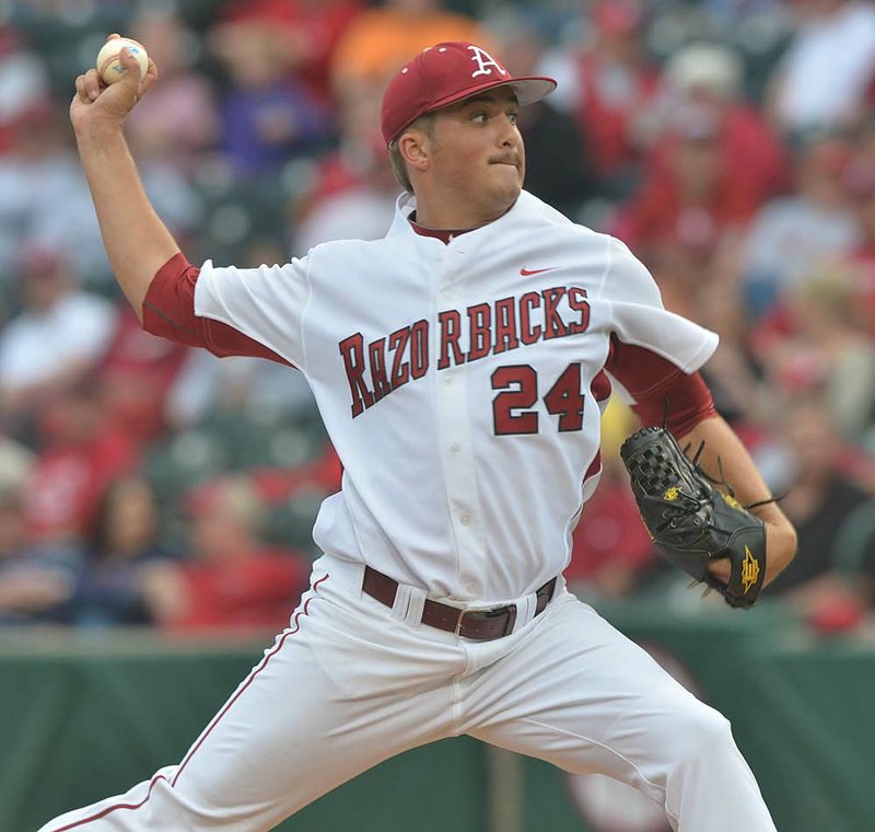 Arkansas ace Baxendale to rest tournament opener | Whole Hog Sports
