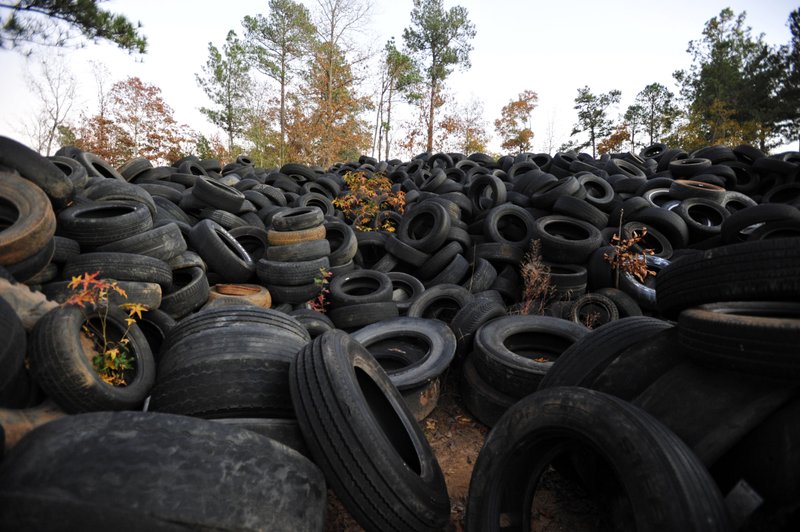 Giant mound of tires in SC visible from space