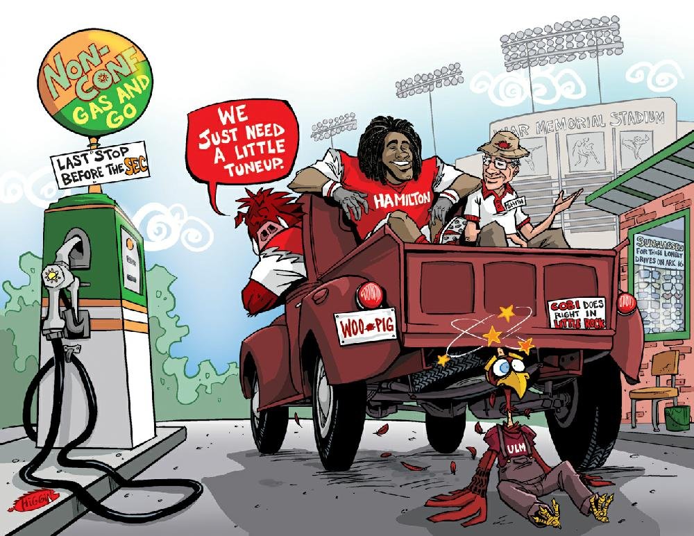 2012 gameday cartoons | Whole Hog Sports