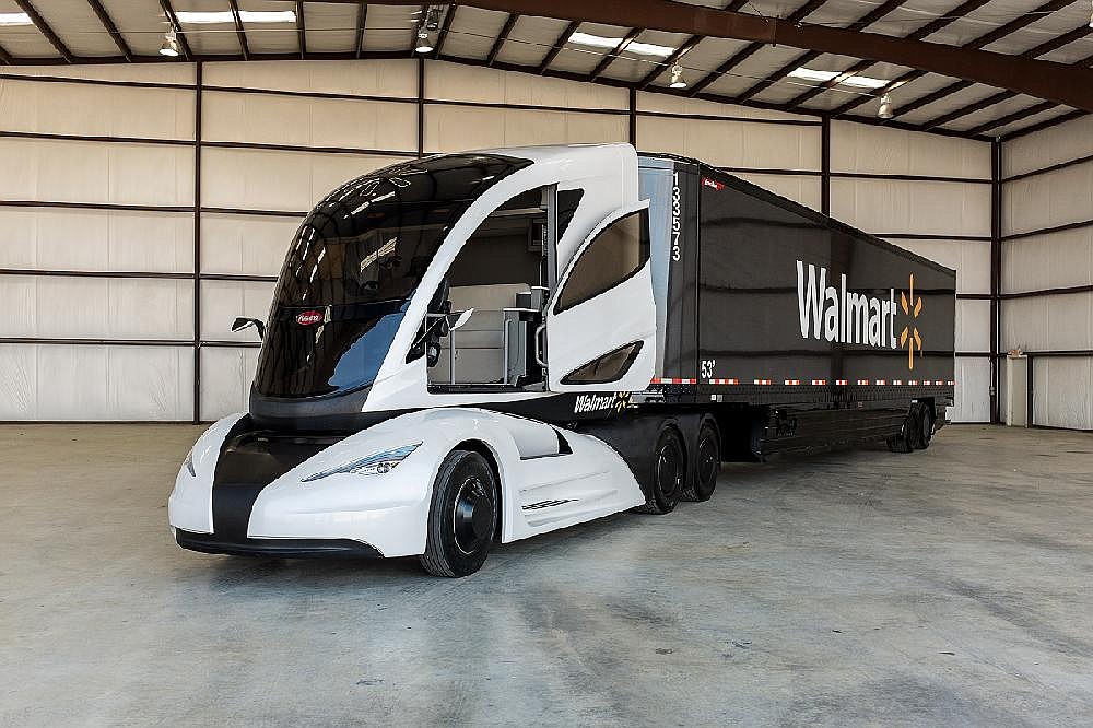Walmart electric semi truck store