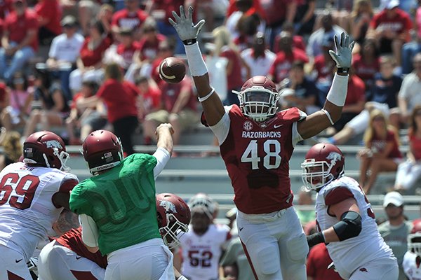Hogs end will work on details | Whole Hog Sports