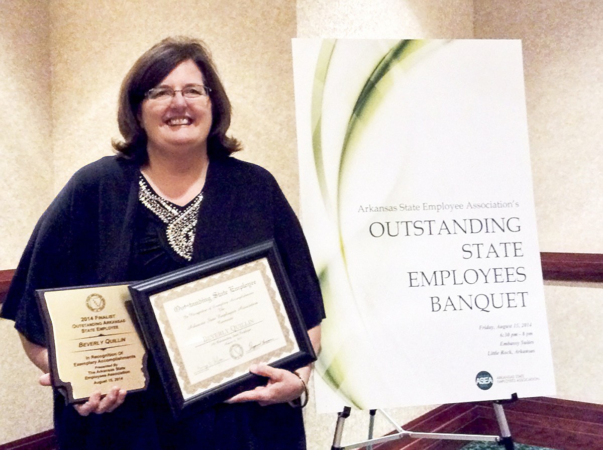Quillin honored as one of state's top employees | Hot Springs Sentinel ...