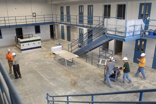 Jail design minimizes inmate movement