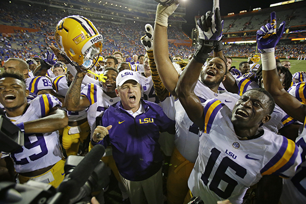 WholeHogSports - Miles grateful, hopeful after 100th LSU win