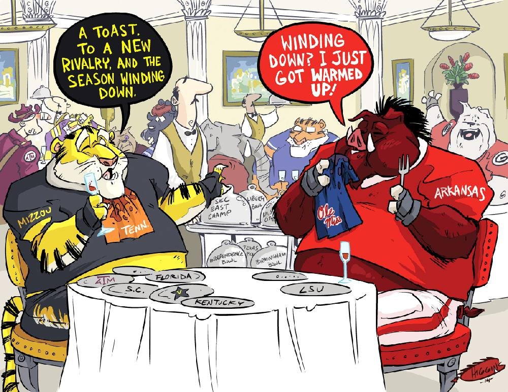 2014 Razorback Game Day Cartoons