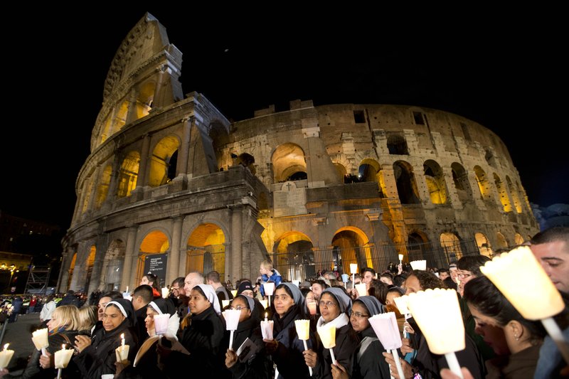 Pope presides over Good Friday procession at Colosseum | El Dorado News