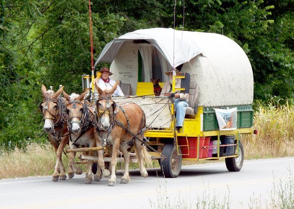 Couple journeys on Trail of Tears in mule-drawn wagon | Westside Eagle ...