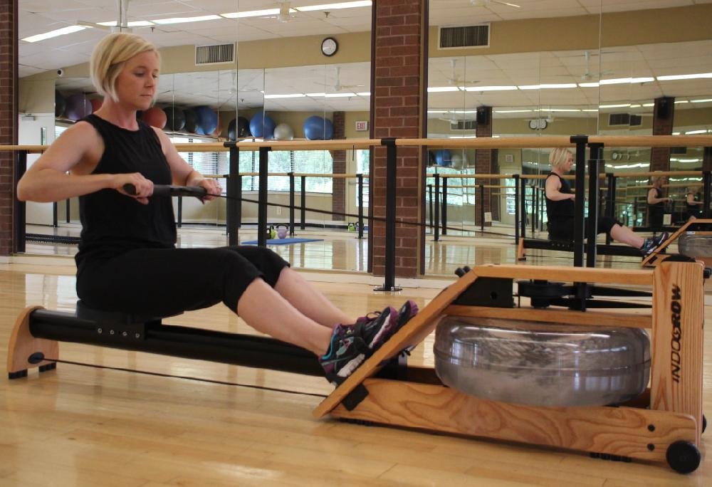 Row warmup increases blood flow to upper body