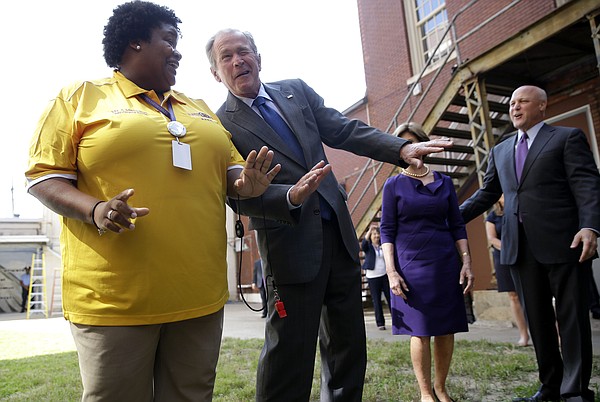 George W. Bush visits disaster zone a decade later