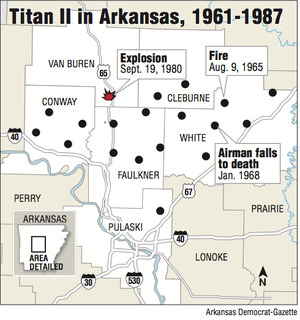 Explosive era: Tour visits site where Titan II blast in 1980 sent ...