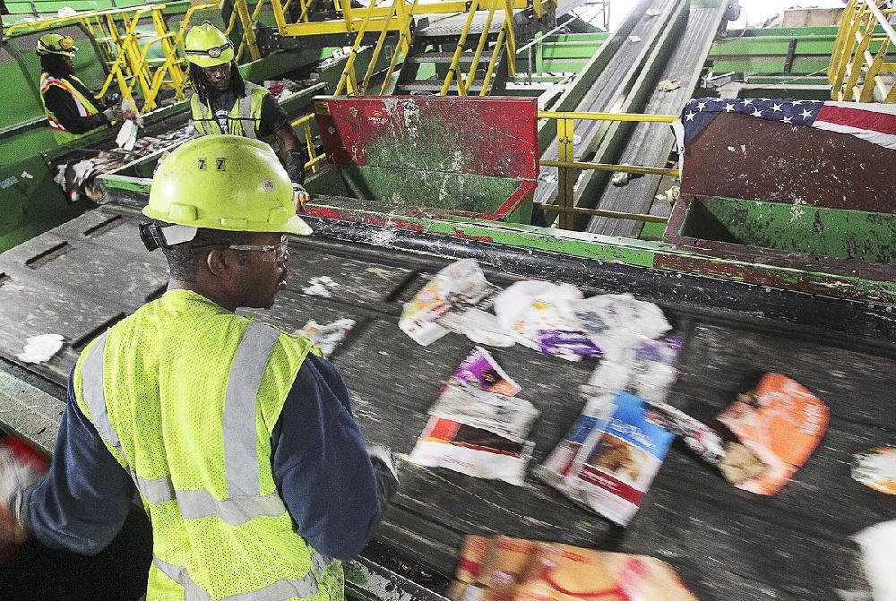 Junk thrown in with recycling sometimes dangerous