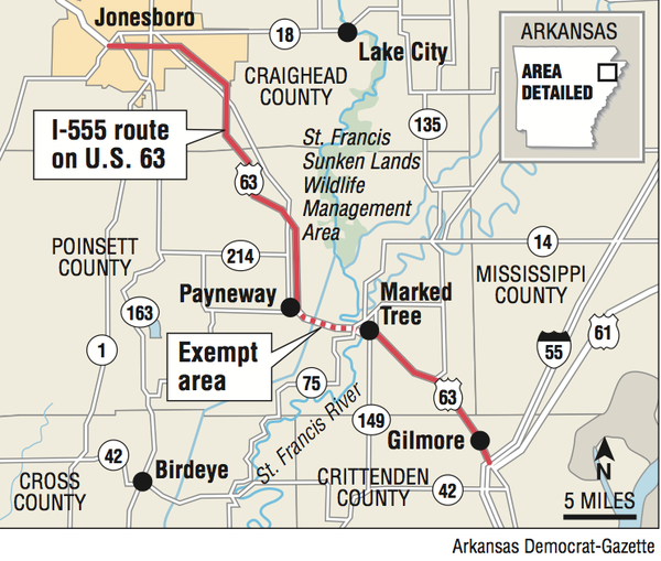 U.S. 63 on road to I-555 | The Arkansas Democrat-Gazette - Arkansas ...