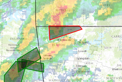 Tornado warning for part of Benton County expires | The Arkansas ...